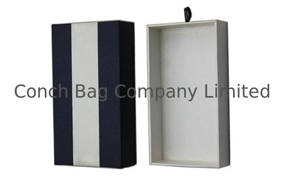 Black Recycled Cardboard Gift Boxes , Small Gifts Packaging Offset printing