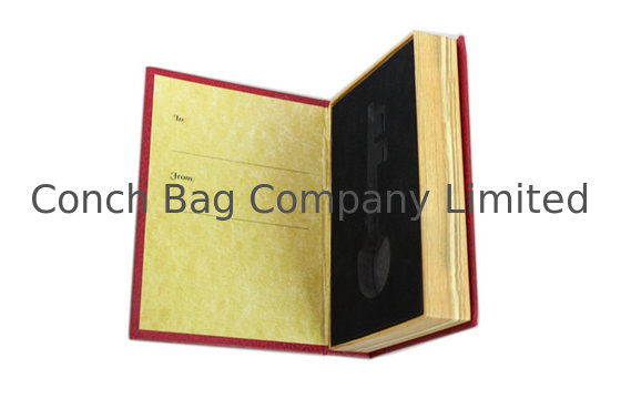 Clamshell Magic Key Box With Eva Inside For Closure , Book Shaped