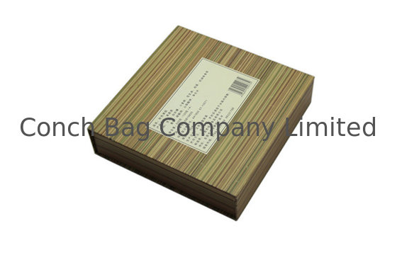 Food Paper Cardboard Mooncake Gift Box With Leaf Shaped Window