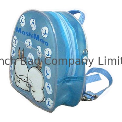 Personalized Lovely Cute Clear PVC Bags Backpack , Kids Shoulder Bag