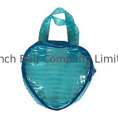 Lovely Green Small Clear PVC Bags Backpack , Beauty Transparent Handbag