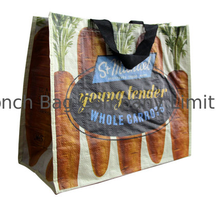 Graffiti PP Woven Shopping Bags Flower Pattern