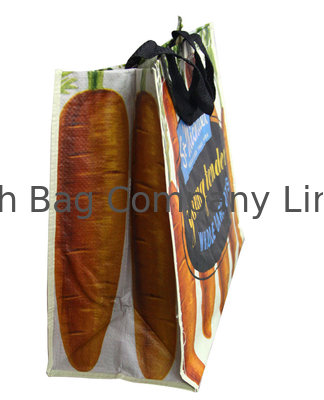 Graffiti PP Woven Shopping Bags Flower Pattern