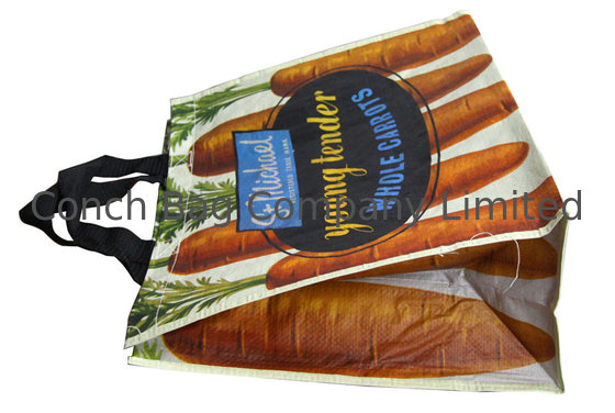 Graffiti PP Woven Shopping Bags Flower Pattern