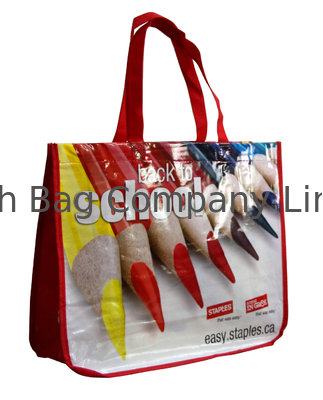 Customized PP Woven Shopping Bags College Style