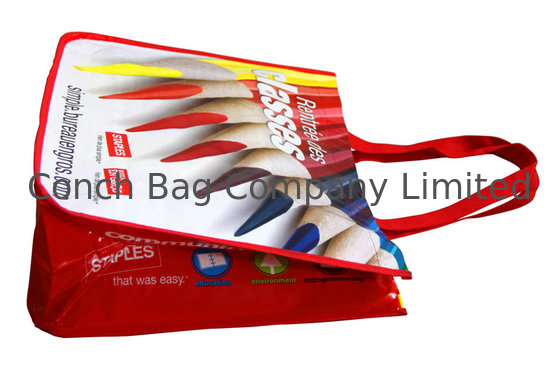 Customized PP Woven Shopping Bags College Style