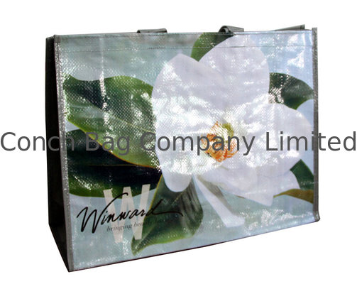 Water Proof PP Woven Shopping Bags , Reusable Carrier Bag