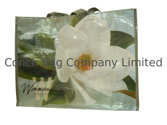 Water Proof PP Woven Shopping Bags , Reusable Carrier Bag