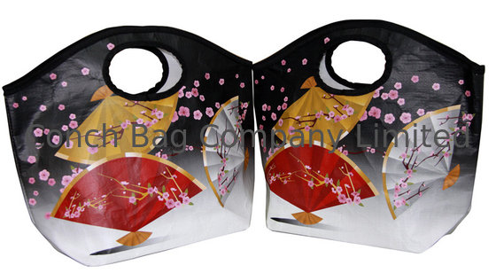 Fans & Flower PP Woven Shopping Bags Waterproof 140gsm