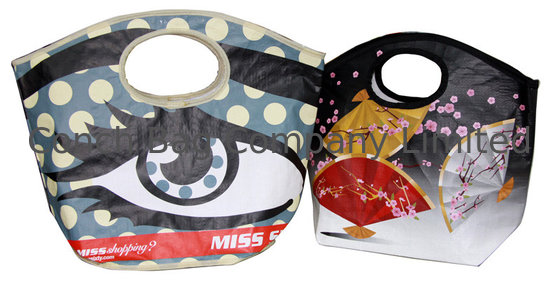 Fans & Flower PP Woven Shopping Bags Waterproof 140gsm