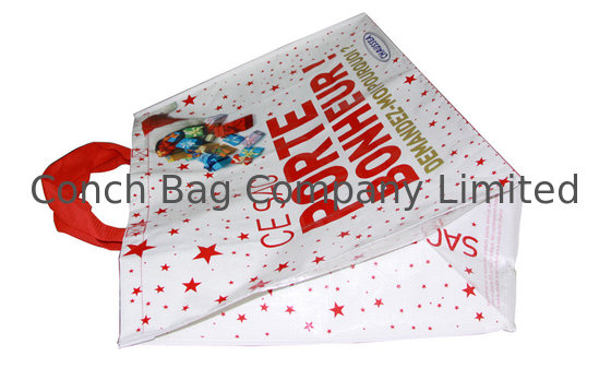 Custom PP Woven Shopping Bags Silk-screen 120gsm