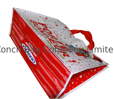 Custom PP Woven Shopping Bags Silk-screen 120gsm