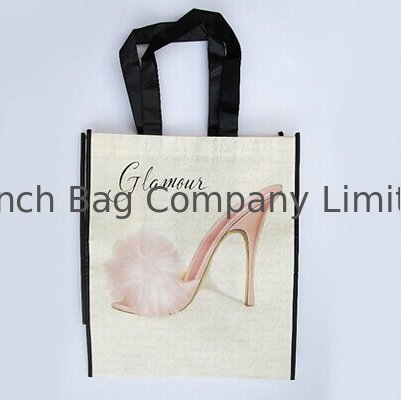 Small Green Color Folding Recycling Laminated Non Woven Bag Fabric