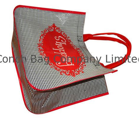 Environmental Water Proof PP Woven Shopping Bags With 4C Printing