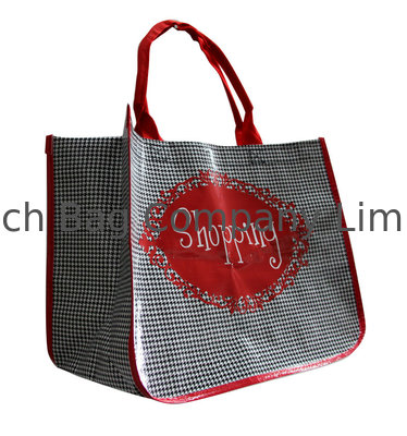 Environmental Water Proof PP Woven Shopping Bags With 4C Printing