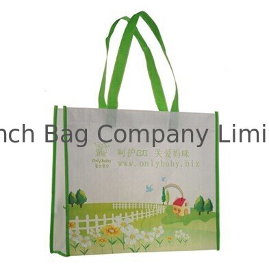 Durable Non Woven reusable shopping Bag with Laminated for retail