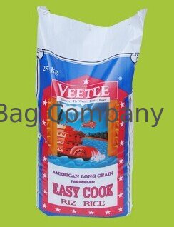 Custom Bopp Laminated Polypropylene Rice Bags 50kg 25 kg , pp rice bags