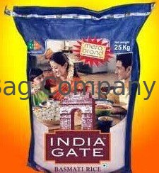 Moisture Proof Virgin PP Woven 25kg rice bag , polypropylene sacks