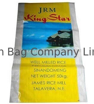 Moisture Proof Virgin PP Woven 25kg rice bag , polypropylene sacks