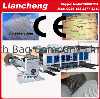 Bubble film, EPE, paper, plastic etc non-woven fabric bag cut machine