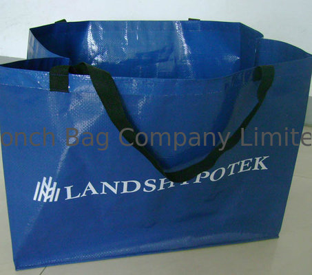 White Folding 120G PP Non-Woven Shopping bag Heart Transfer Printing