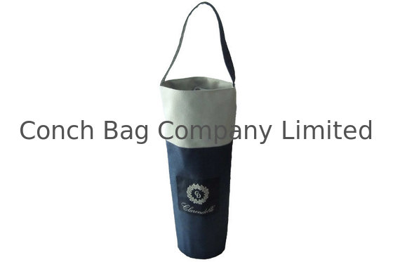 Promotional Small Wine Bottle Pouch Totes , Cute Reusable Shopping Bags