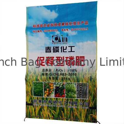 50kg Glossy BOPP Laminated PP Woven Bags Recycling , Fertilizer Bag