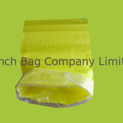 Woven Polypropylene Feed Bags Plastic Woven Sack Liner Inside , 30cm - 150cm Width