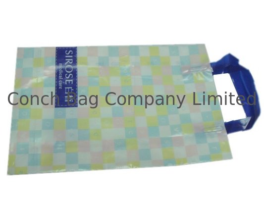 Gravure Printing Custom Die Cut Handle Plastic Polyethylene Bags