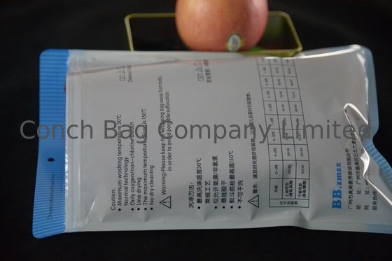 Polyethylene Zip Lock Stand Up Packaging Bags For Sports Clothes