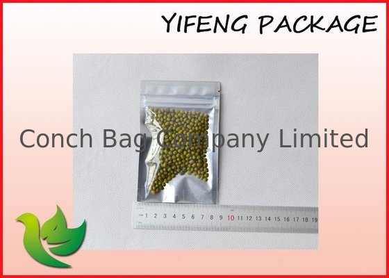 Custom Printed Aluminum Foil Reclosable Bag With Zipper Oxygen Resistance