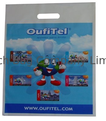 Customized Die Cut Polyethylene Bags , HDPE Food Packaging Bag