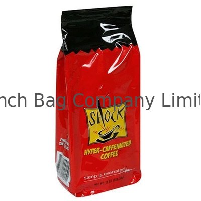 Low Density Polyethylene Bags PET / AL / PE 120MIC Coffee Plastic Packaging Pouch