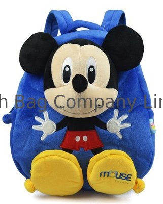 Blue Personalised Mickey Mouse Backpack For Toddler ,  Eco Friendly