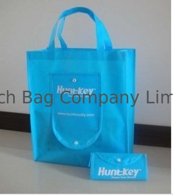 Red Non Woven Fabric Handle Bag , Fashionable Shopping Bags in CMYK color