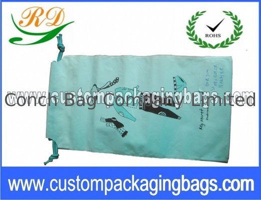 Custom Printed Poly Drawstring Plastic Bags for Packaging