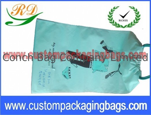Custom Printed Poly Drawstring Plastic Bags for Packaging