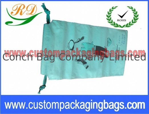 Custom Printed Poly Drawstring Plastic Bags for Packaging