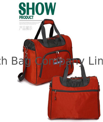 Custom printed recycled nylon shoulder business tote bag for boys