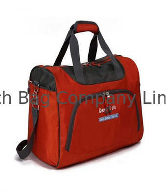 Eco - friendly fabric Nylon shoulder Bag , travel luggage handbag with zippers
