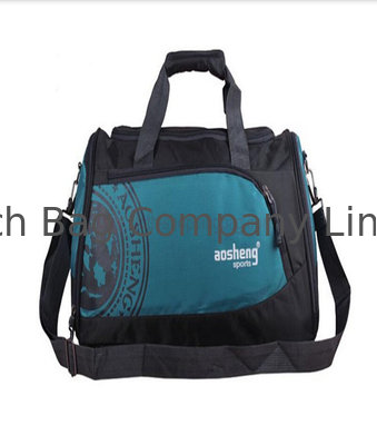 Promotional black Nylon shoulder waterproof sports gym bag / Handbag customized