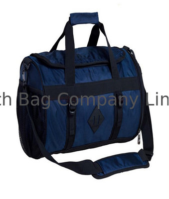 Red water - resistant nylon shoulder sports bag for women / men