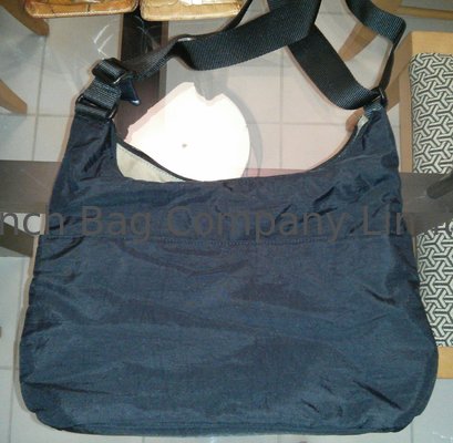 Black Nylon Shoulder Bag / Purse / Tote Bag