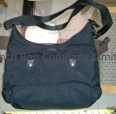 Black Nylon Shoulder Bag / Purse / Tote Bag