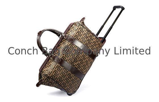 Customized oxford fabric cloth travel bags  travel duffel with pull handle