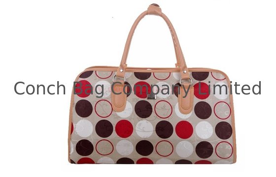 Water resistant lightweight cloth travel bags with large main compartment / logo printed