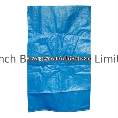 Durable Blue PP Woven Bags for Packing Chemicals / Industrial Polypropylene Sacks