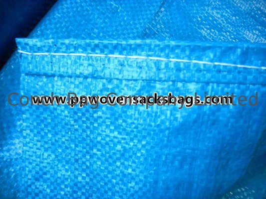 Durable Blue PP Woven Bags for Packing Chemicals / Industrial Polypropylene Sacks