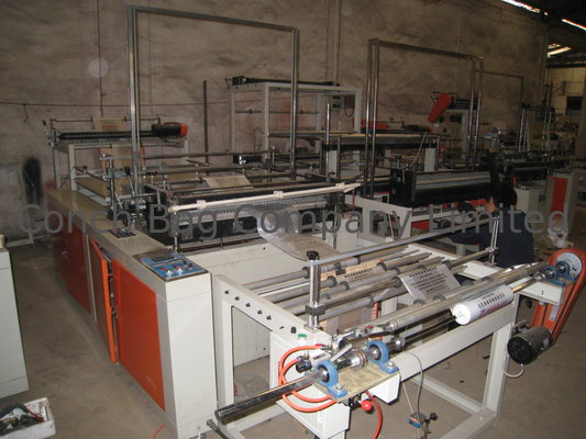 PE PP Carry Bag On Roll Making Machine , Plastic bag sealing machine