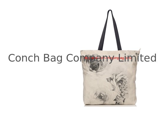 ODM Logo- printed durable lightweight cloth shopping bag for daily shopping